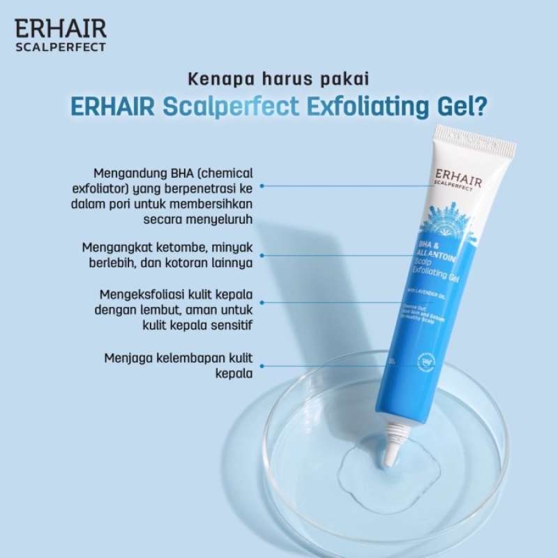 Jual Erhair Scalperfect Scalp Exfoliating Gel Rambut Anti Ketombe Erha ...