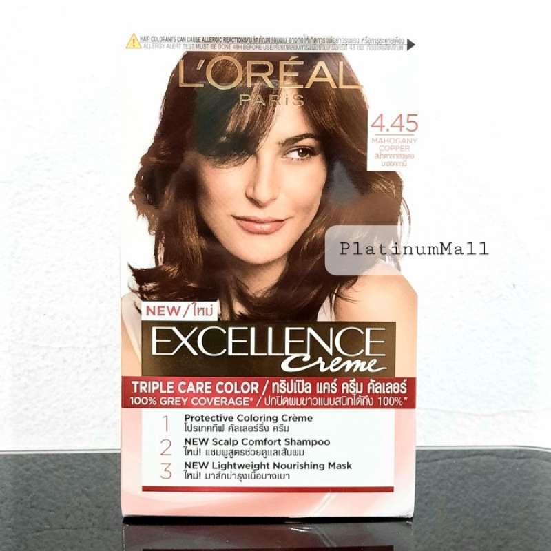 Jual Loreal Paris Hair Color Excellence Creme / Pewarna Rambut Triple ...