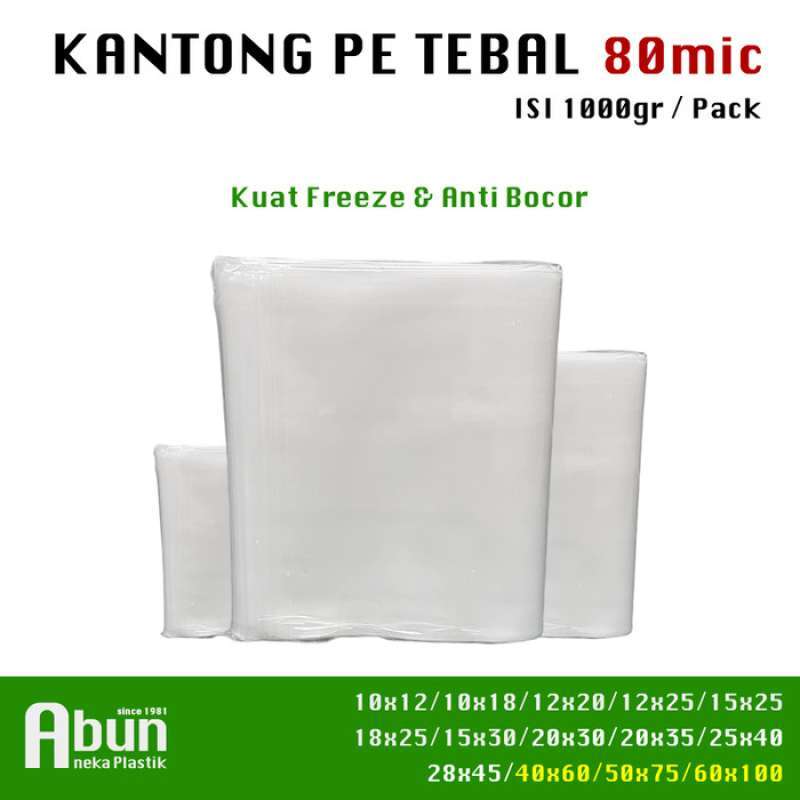 Jual Kantong Plastik Pe Tebal 80 Micron Di Seller Raindrop - Cengkareng ...