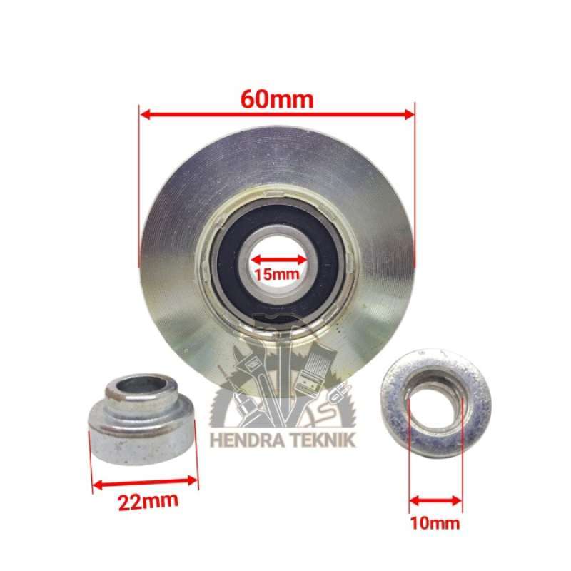 Jual 2pcs Roda Pagar 60mm Besi Roda Bubut Galvanized Sliding Gate Wheel ...