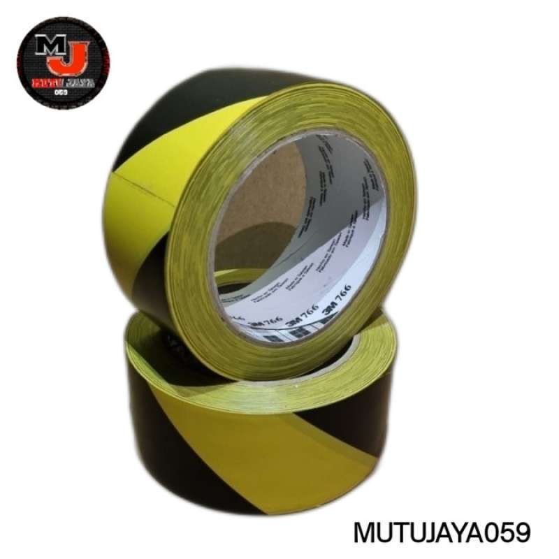 Jual 3m Hazard Warning Vinyl Marking Tape 766 Black/ Yelow. 2 In X 36 Yd Di Seller Yama ...