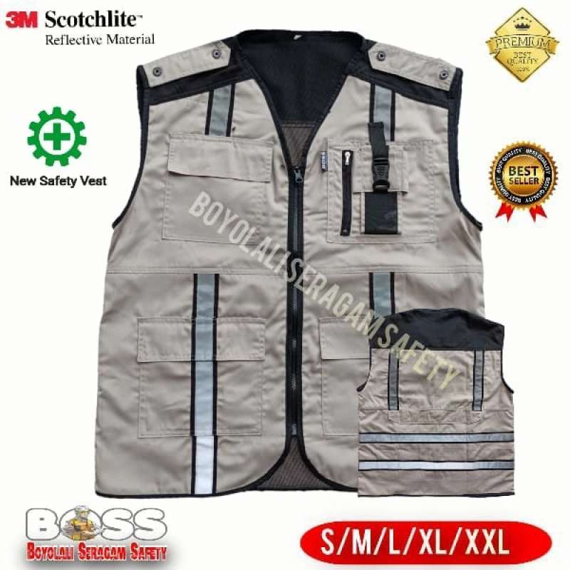 Jual Rompi Kerja Safetyjapan Drill-rompi Proyek Coksu 3m Scotlite Di ...