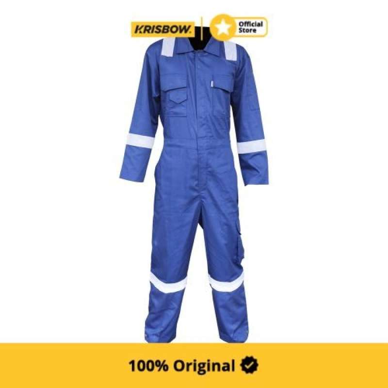 Jual Krisbow Coverall Wearpack Srwpbl1 Ukuran M - Biru Navy Di Seller ...
