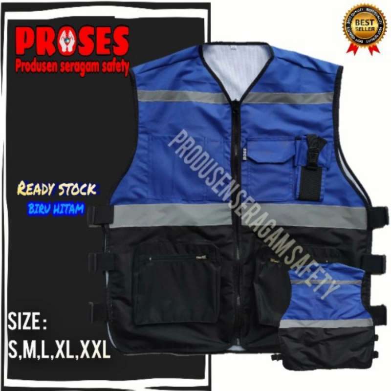 Jual Rompi Safety Vest Taslan Free Bordir Custom-rompi Safety Proyek ...