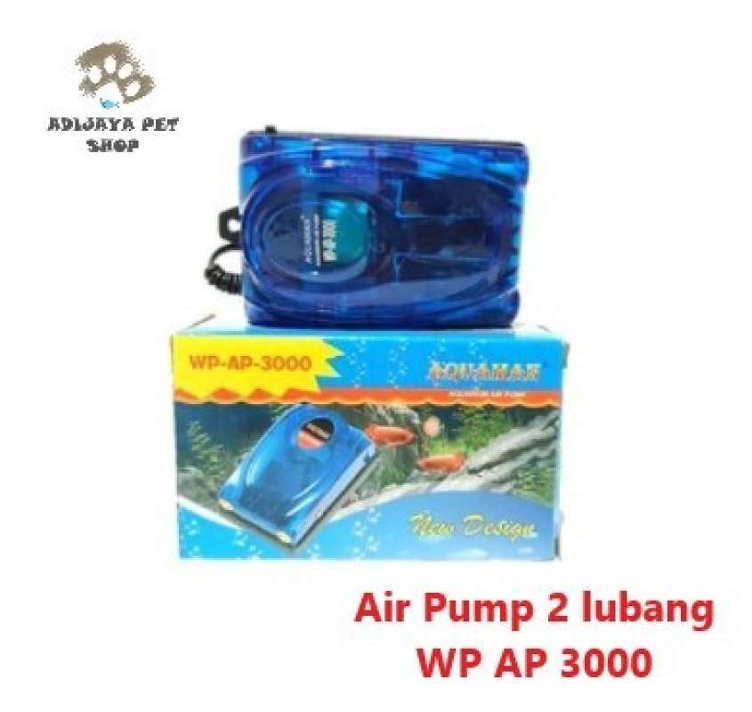 Promo Aquaman Air Pump 2 Lubang Wp Ap 3000 (pompa Udara/aerator 2 Lubang) Diskon 23% Di Seller ...