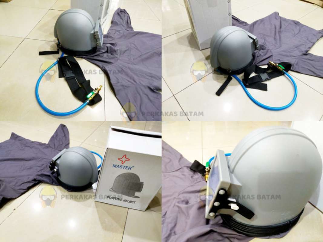 Jual Sandblasting Helmet Fiber Master Set Blasting Jacket Jaket Safety ...