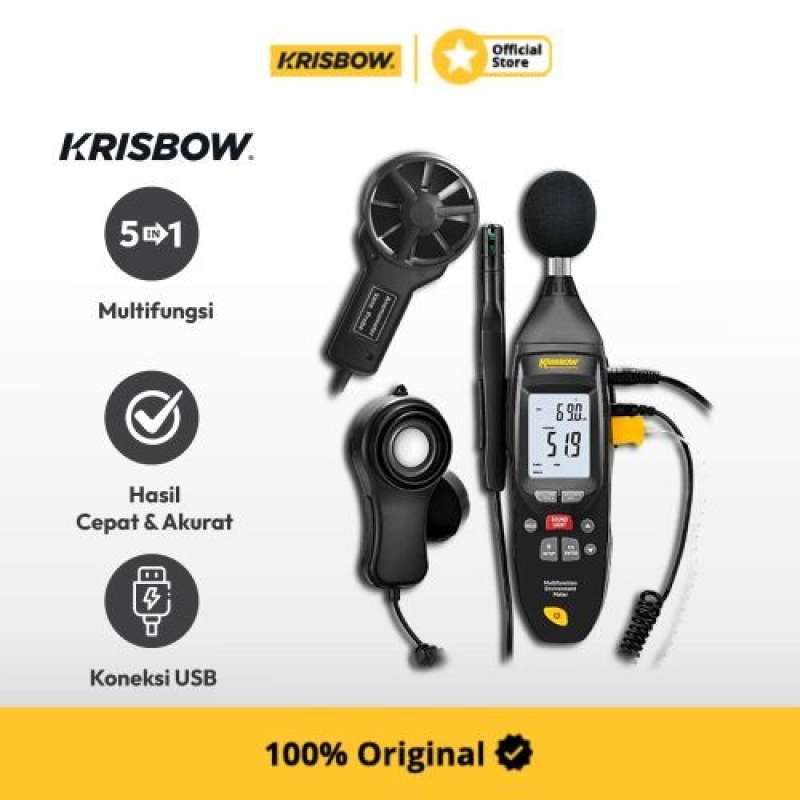 Jual Krisbow Alat Ukur Environment Meter 5 In 1 Pro Di Seller Yama ...