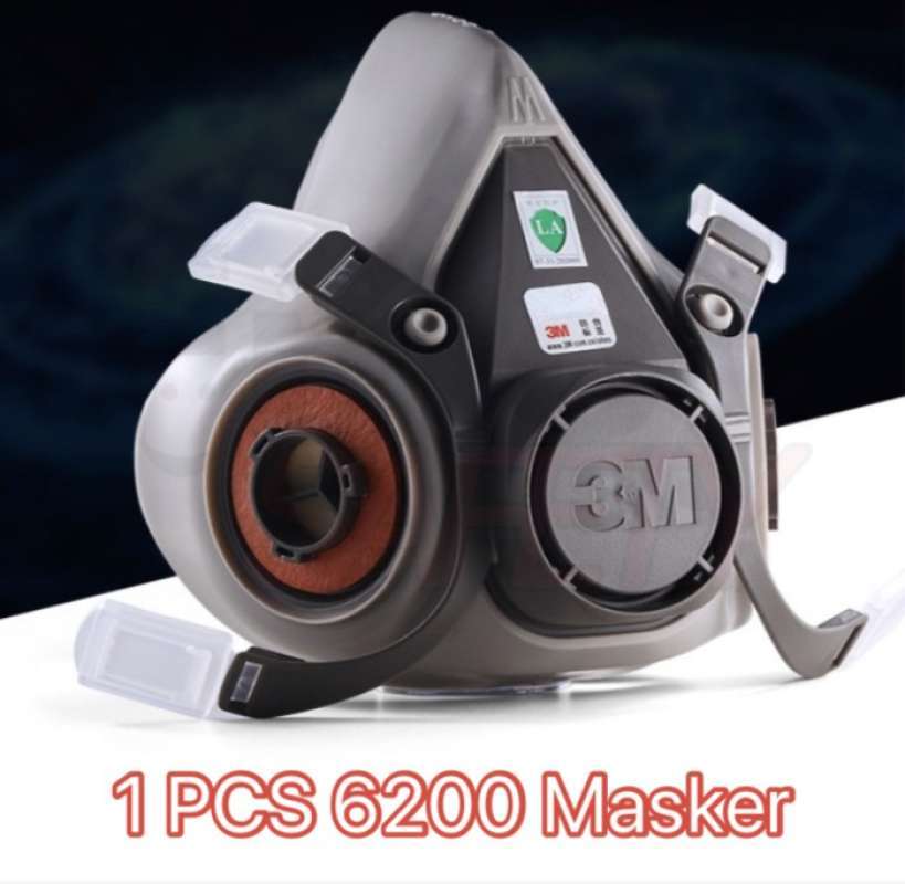 Jual Masker 3m 6200 Half Facepiece Respirator Half Gas Maskermedium ...