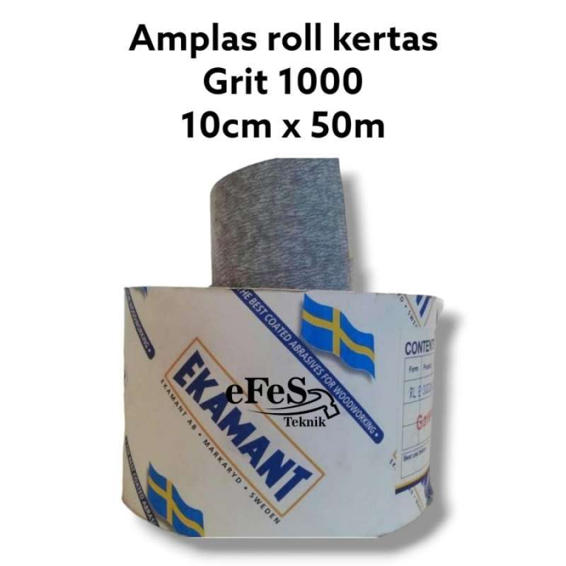 Jual Amplas Roll Kertas Ekamant Grit 1000 10cm X 50m Di Seller Yama ...