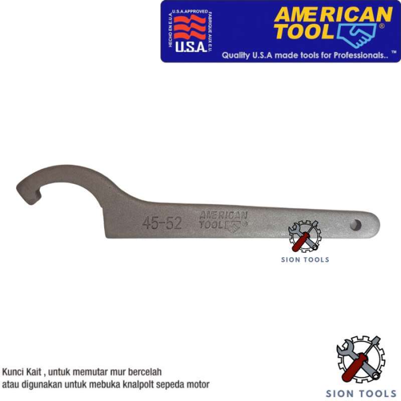 Jual American Tool Kunci Komstir Motor 45-52 Mm / Hook Wrench / Kunci ...