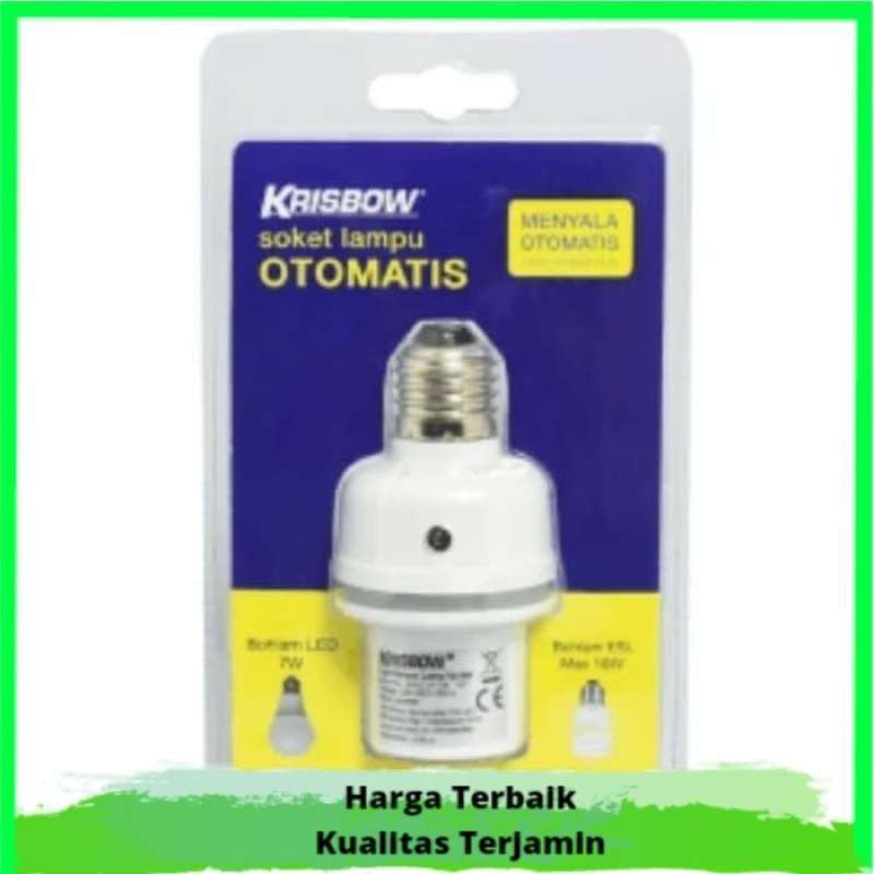 Jual Krisbow Socket Fiting Lampu Otomatis Sensor Cahaya Di Seller ...
