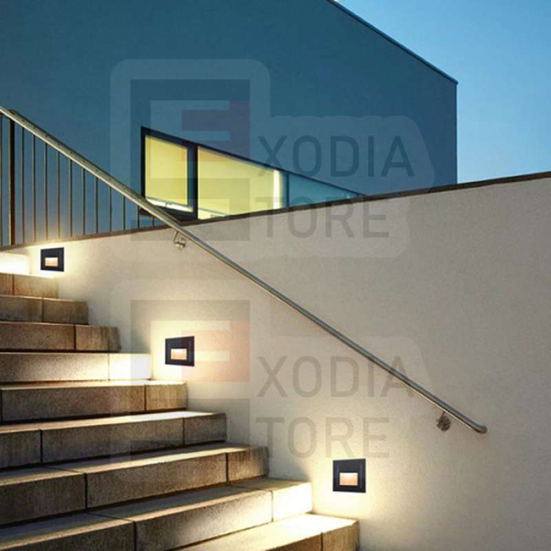 Jual Lampu Tangga Dinding Tanam Led Step Light Waterproof Inbow Wall ...