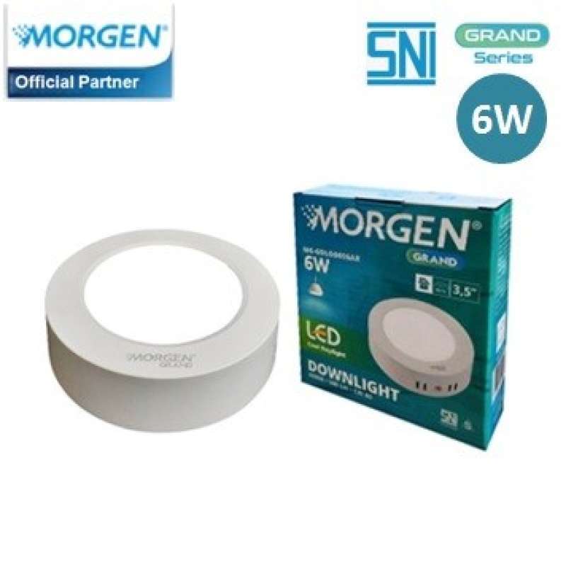 Jual Morgen Led Panel Grand 6w Sni Lampu Downlight Ob Outbow 6 Watt ...