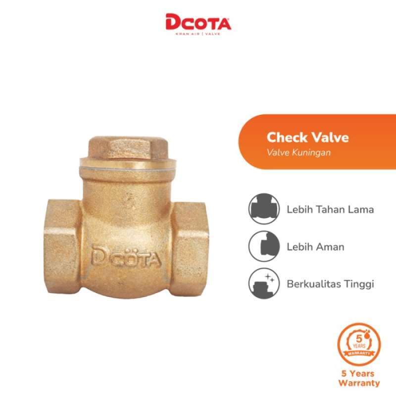 Jual Dcota Brass Valve Kuningan Check Valve 3/4â€ Di Seller Aghanim - Cengkareng Timur, Kota ...