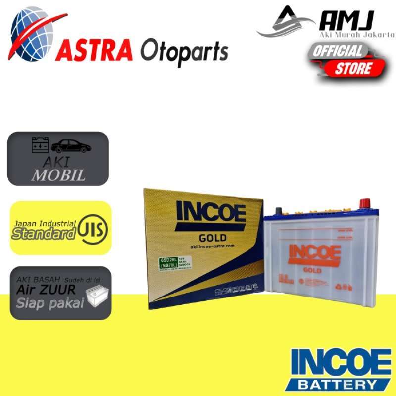 Promo Aki Mobil Innova Bensin Incoe Gold Ns70l 65d26l Aki Basah 65ah Termurah Diskon 12% Di ...