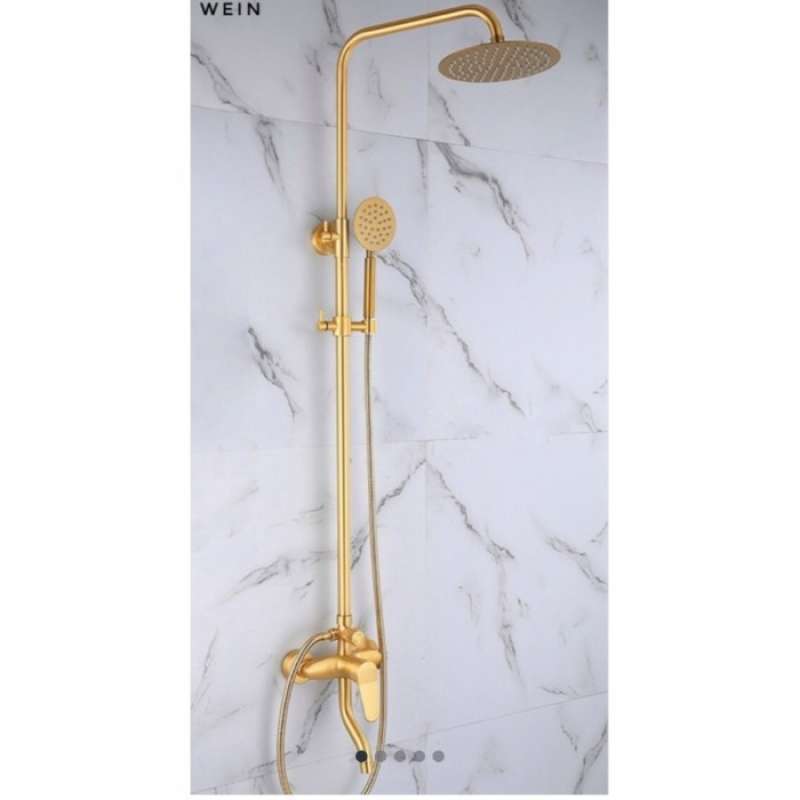 Jual Shower Set Panas Dingin Gold/shower Tiang Panas Dingin Emas Model ...