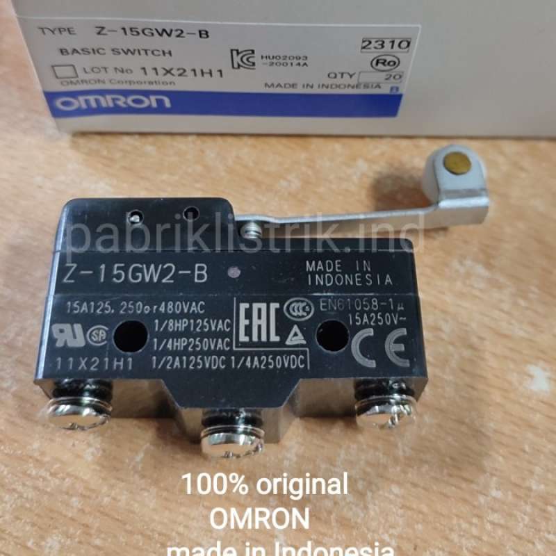 Jual Limit Switch / Micro Switch Z-15gw2-b Omron Original Di Seller Aghanim - Cengkareng Timur ...