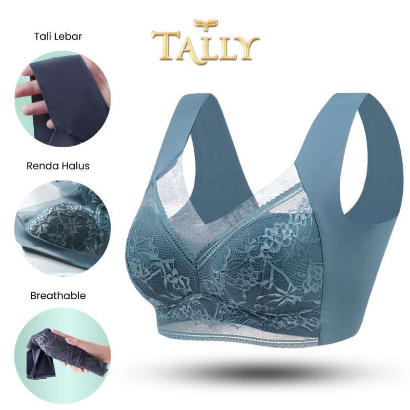 Promo Tally Bra Wanita Tanpa Kawat Bahan Nilon Renda Seamless Cup B - C ...