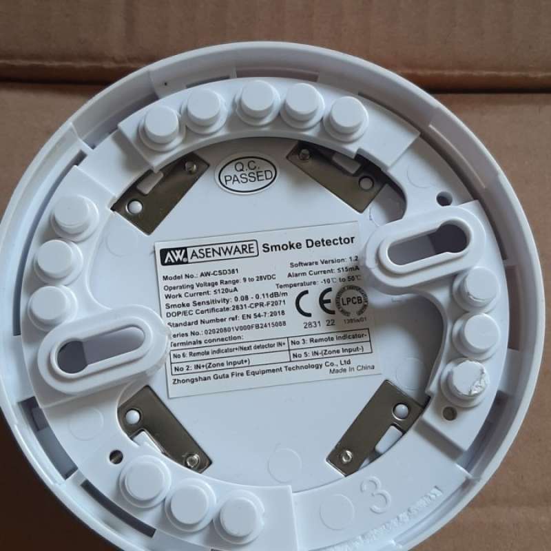 Jual Smoke Detector Conventional Fire Alarm Deteksi Asap Asenware ...