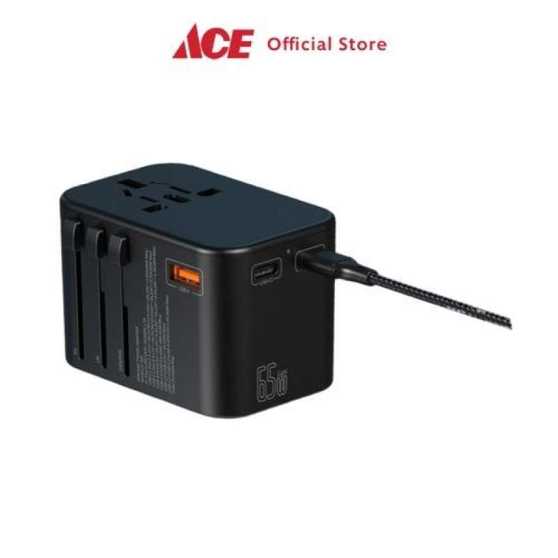 Jual Ace Krisbow Travel Adaptor Usb A Dan Type C - 65watt Di Seller ...