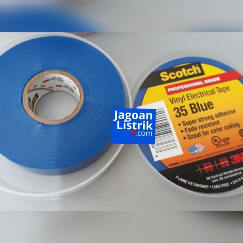 Jual 3m Isolasi Scotch 35 Vinyl Electrical Tape Merah Kuning Biru Hijau ...