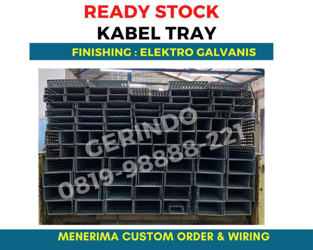 Jual Kabel Tray U 100x50x3000mm Sphc 1.2mm Elektro Galvanis Di Seller ...
