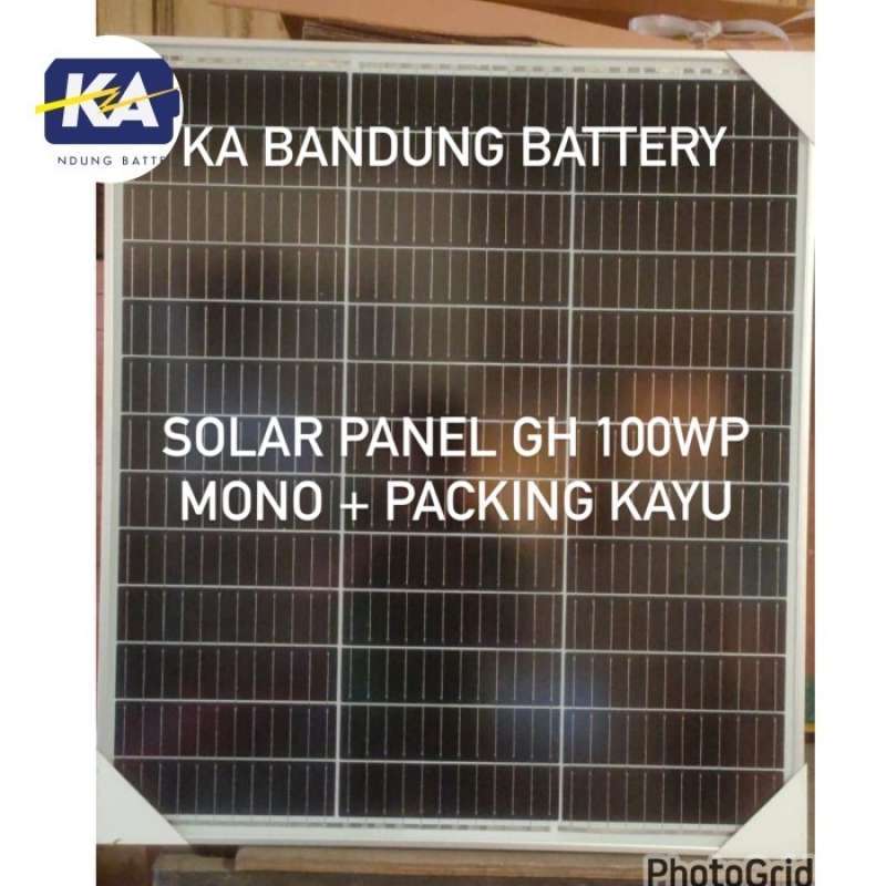 Jual Solar Panel Cell Surya Module Gh 100 Wp 100wp 12v 12 V Mono Murah ...