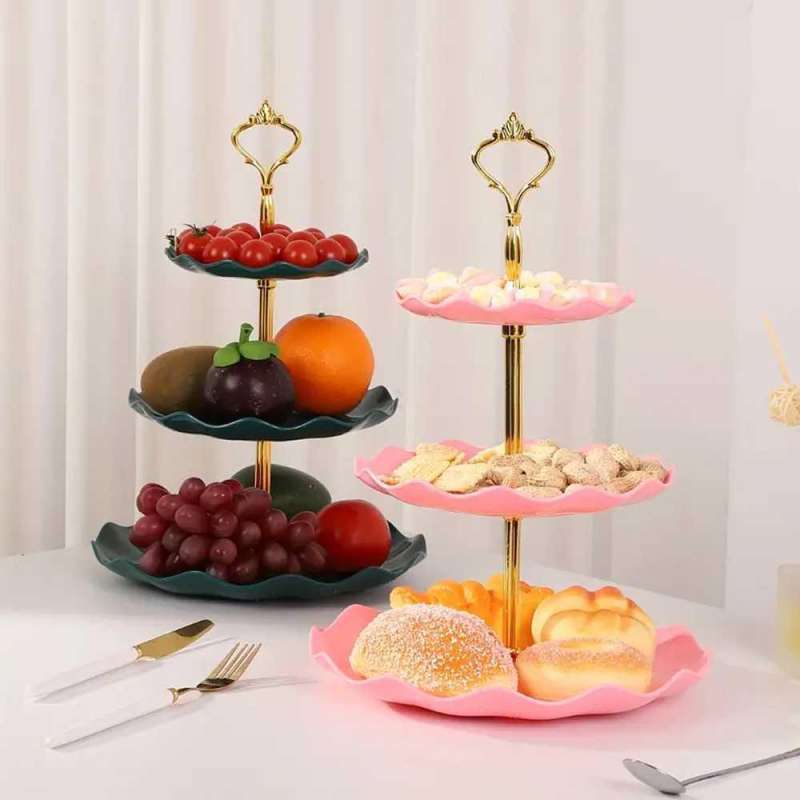 Jual Rak Kue Susun 3 Tingkat Detachable Plate Cake Stand Display Mb-3 ...