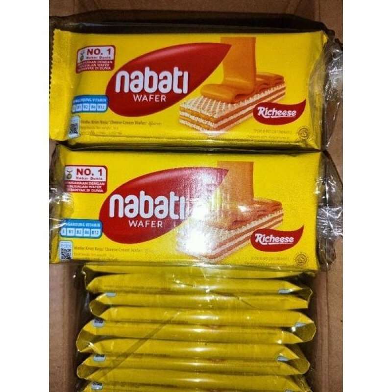 Jual Richeese Nabati Wafer 16gr Isi 10pcs Nabati Wafer - Pink Lava Di ...