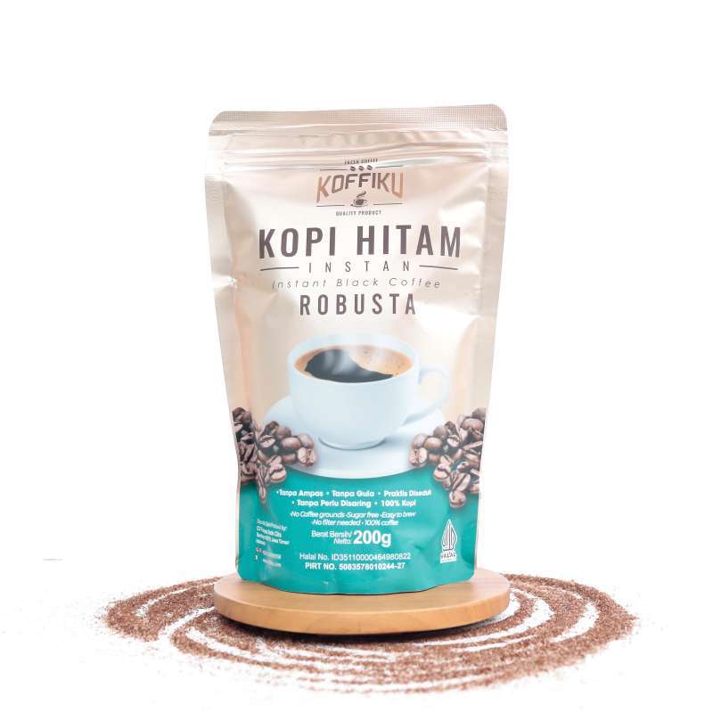 Jual 200g 100% Robusta Kopi Hitam Tanpa Ampas - Koffiku Di Seller Numi Center - Pakualam, Kota ...