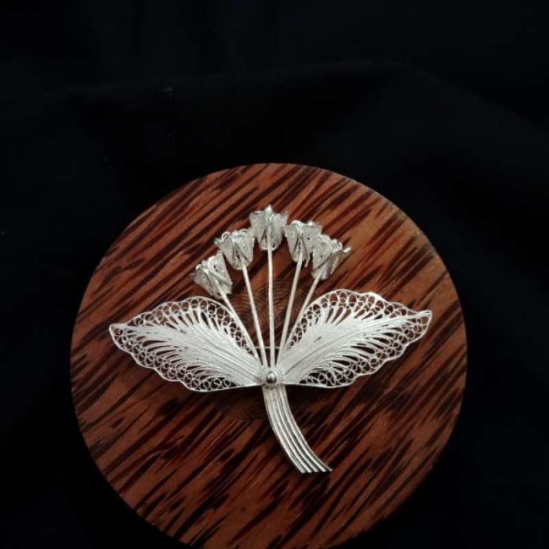 Jual Bros Bunga Silver 925/ Bros Perak/ Bros Kotagede/bros Cantik Di ...