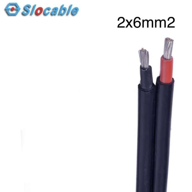 Jual Slocable Pv-1f Black 2x6mm Double Core Kabel Panel Surya 2 X 6mm2 ...