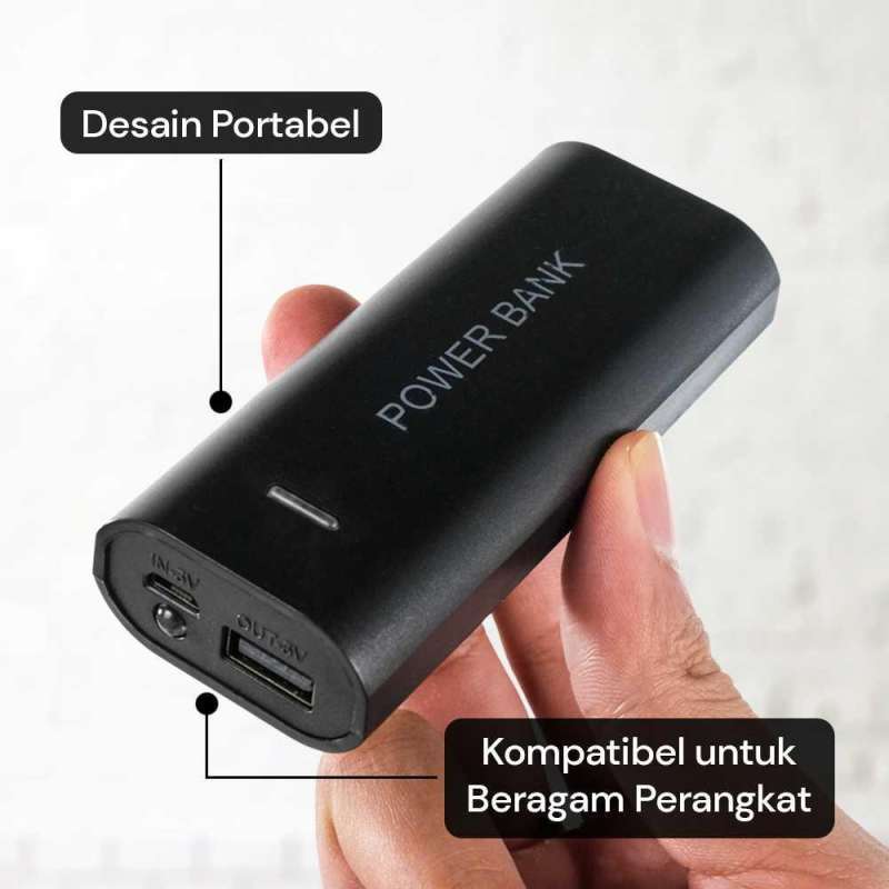 Jual Varities Case Power Bank Diy 5600mah 5v For 2 18650 Battery V600 ...