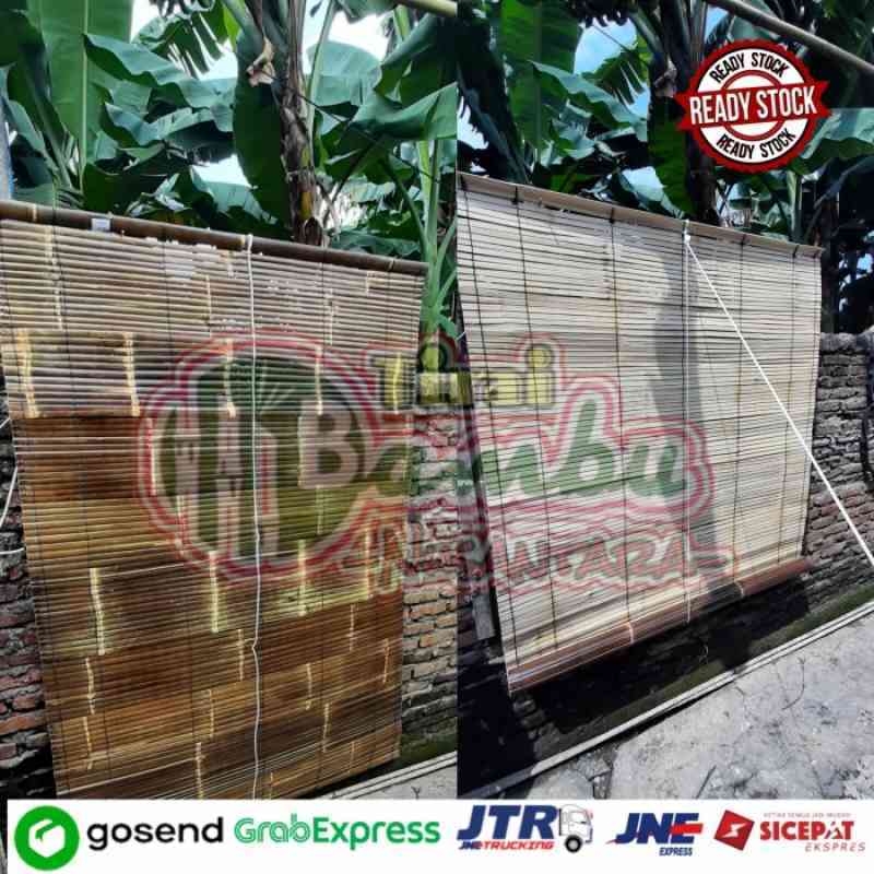 Promo Tira Bambu/krey Bambu Kulit Hitam/bambu Wulung Sudah Di Vernis ...