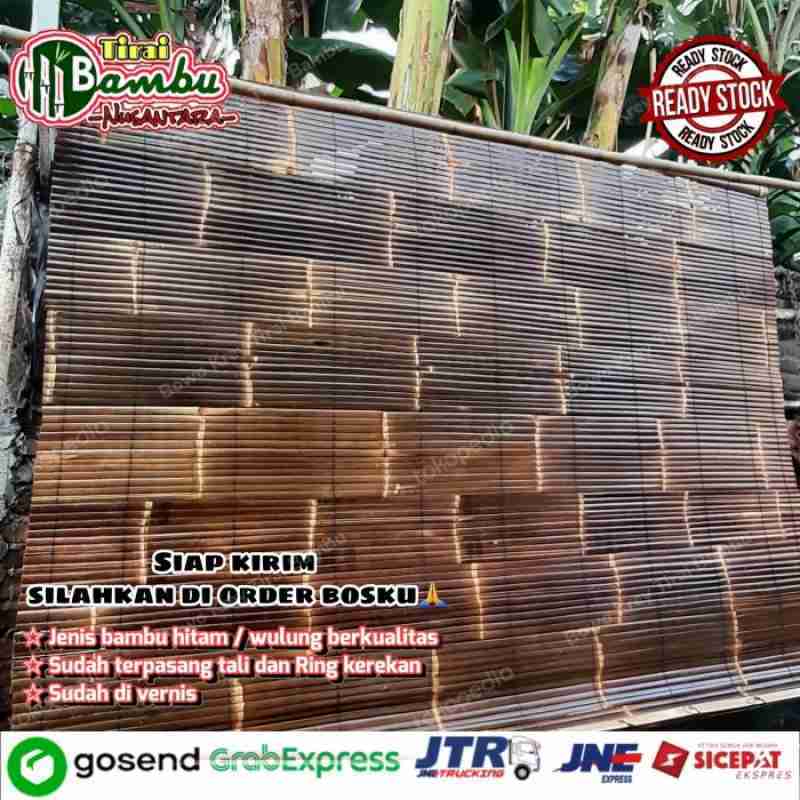 Promo Tira Bambu/krey Bambu Kulit Hitam/bambu Wulung Sudah Di Vernis ...