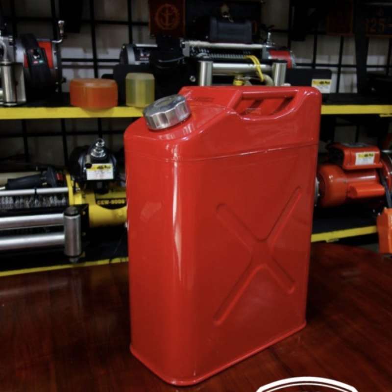 Promo Jerigen Besi / Steel Jerrycan / Oil Tank Kapasitas 20 Ltr Tutup ...