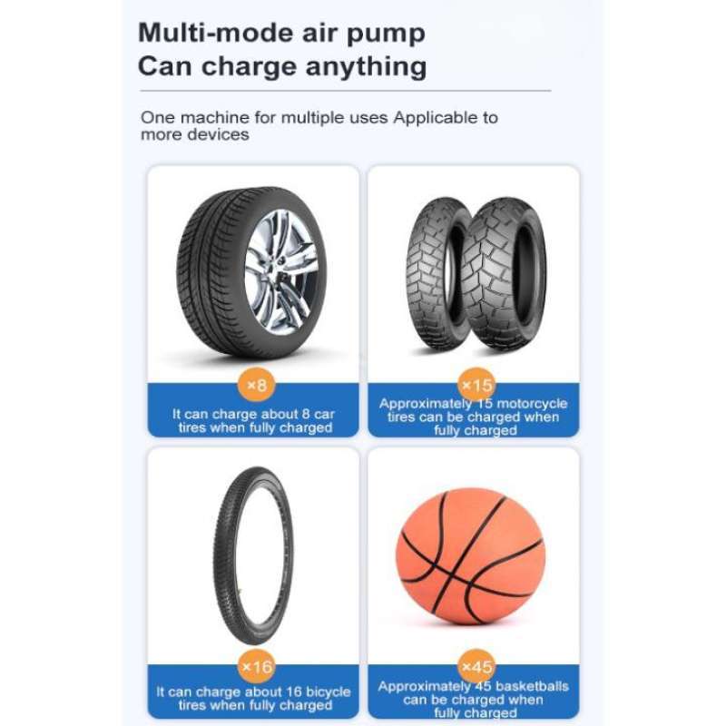 Jual Amazefan Pompa Ban Elektrik Digital Tire Inflator Portable 6000mah ...