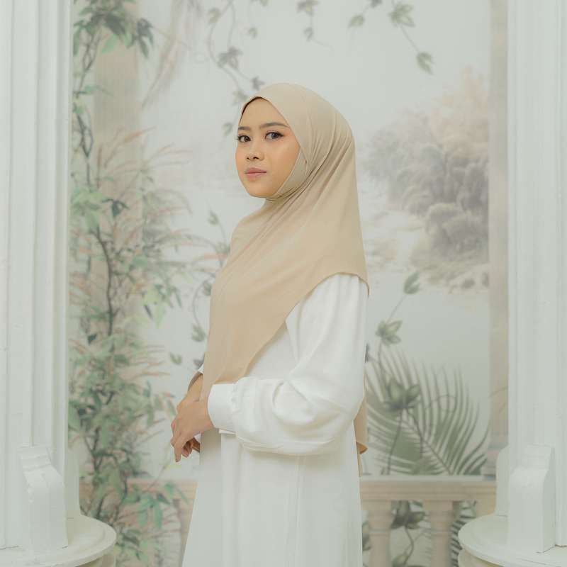 Promo Adreena Bergo Dagu Hijab Instant Khimar Malay Non Pad Diskon 45% ...