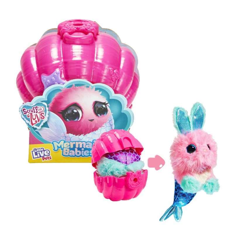 Promo Little Live Pets Scruff-a-luvs Mermaid Babies Doll Kids Toy ...