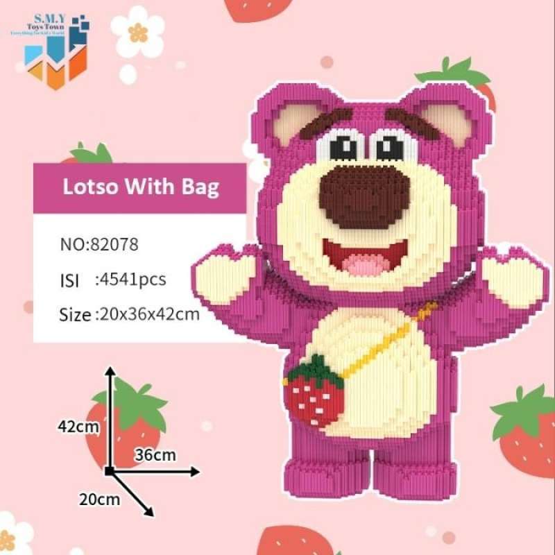 Promo Smy Nano Blocks Big Lotso Bear Series 3d Model, Mainan Blok Susun ...