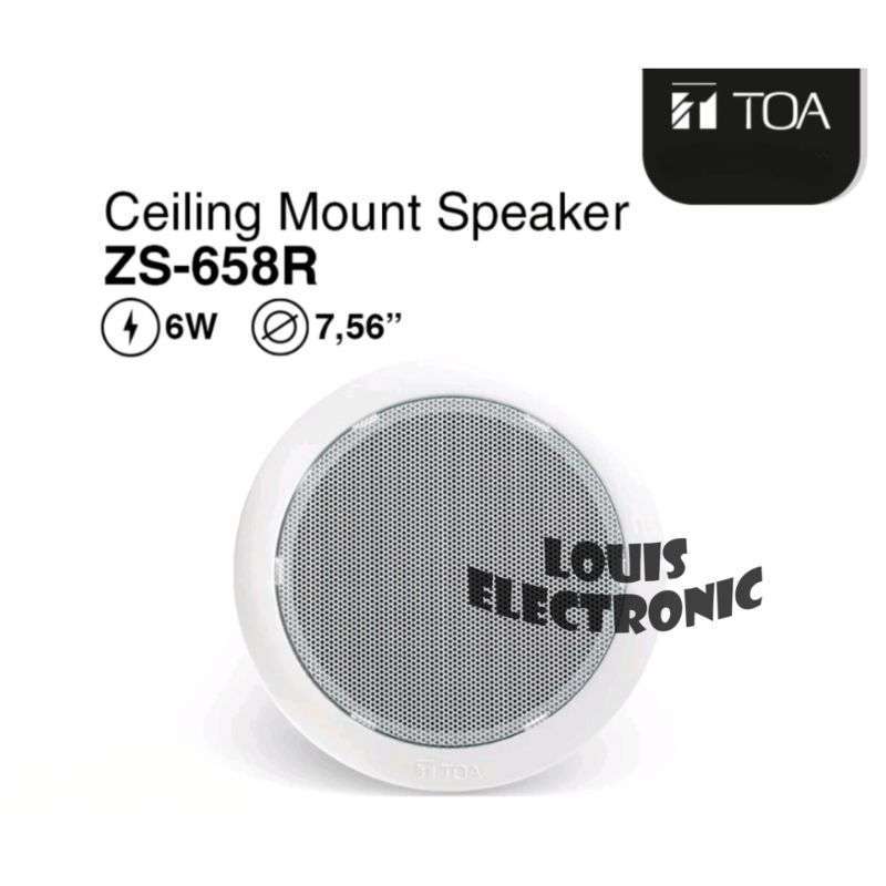 Jual Toa Ceiling Speaker Plafon Zs 658r Zs658r 6 Watt Original Di ...