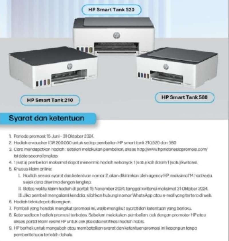 Jual Printer Hp Smart Tank 520 All In One 1f3w2a - Smarttank Hp520 ...