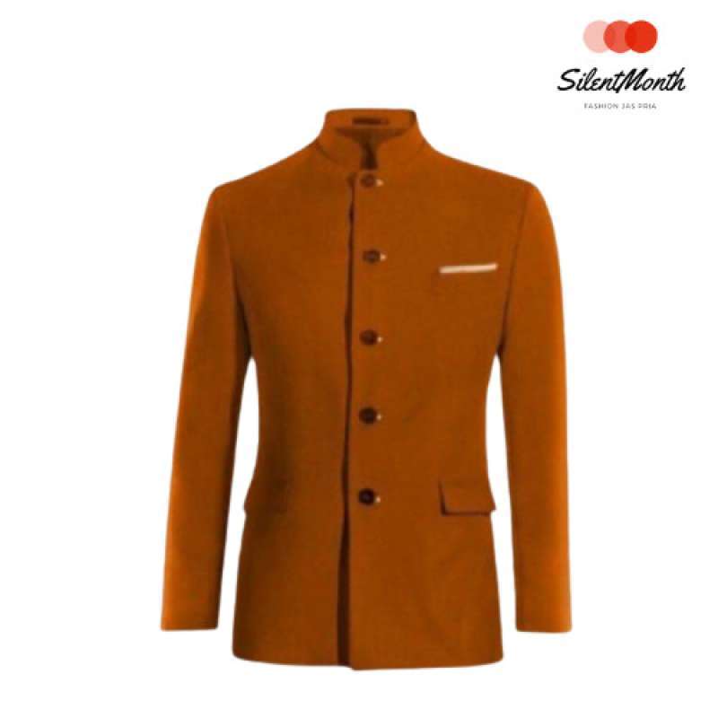 Jual Jas Pria Mandarin Style Black / Jas Koko Dewasa Di Seller Zati ...