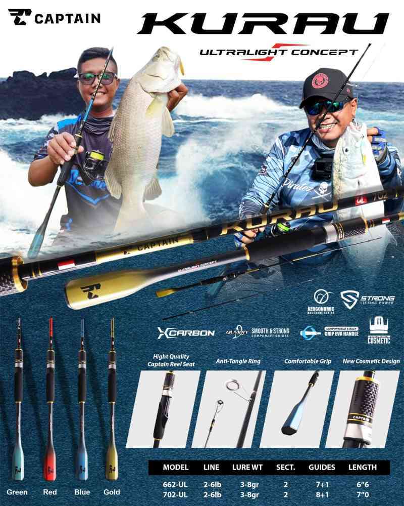 Jual Joran Captain Kurau Ultralight | Joran Ul Carbon Hollow Di Seller ...