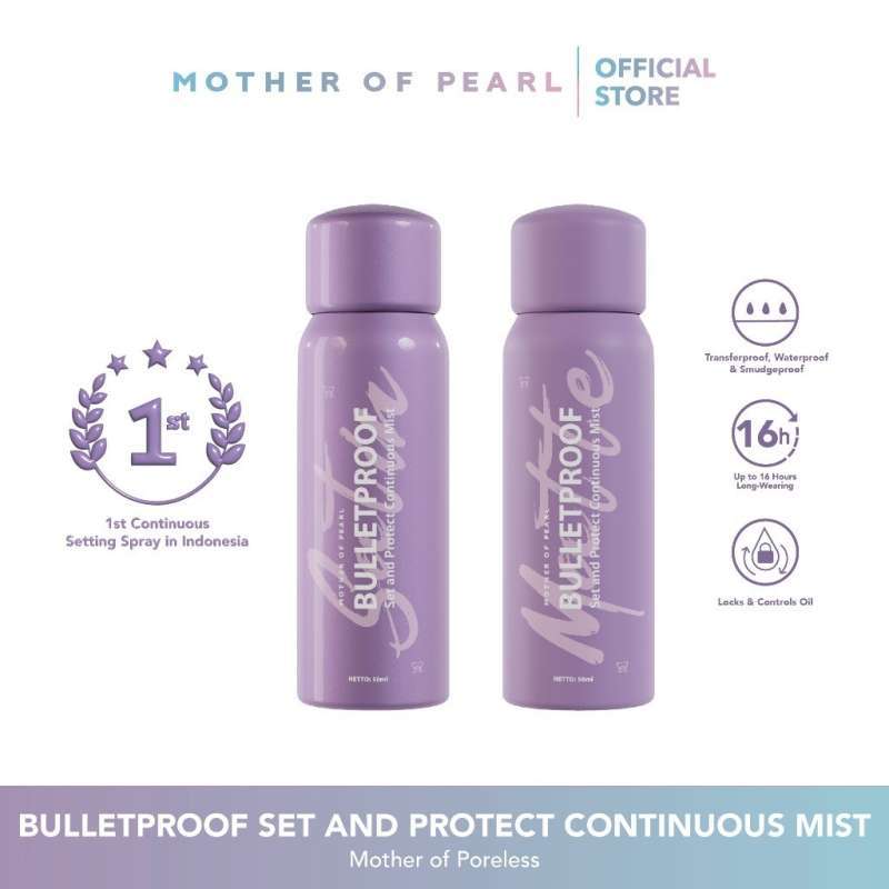 Promo Mop - Mother Of Pearl Bulletproof Set And Protect Continuous Mist ...