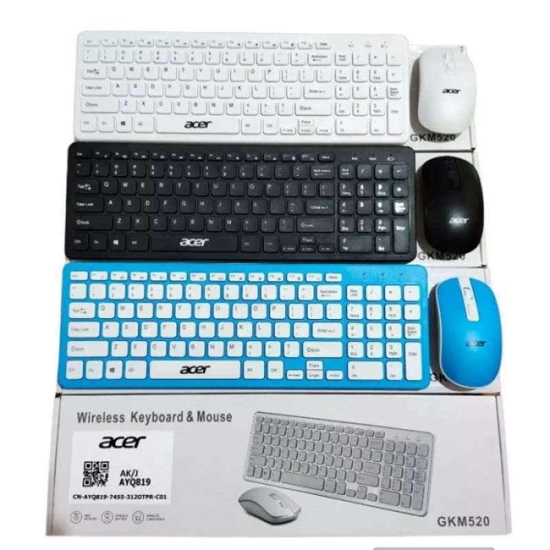 Jual Acer Gkm520 Wireless Paket Keyboard & Mouse Combo Set Keys ...