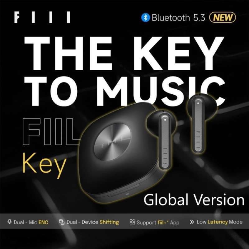 Promo Fiil Key Tws Earphone Bluetooth 5.3 Low Latency Dual Enc Mic Dual ...