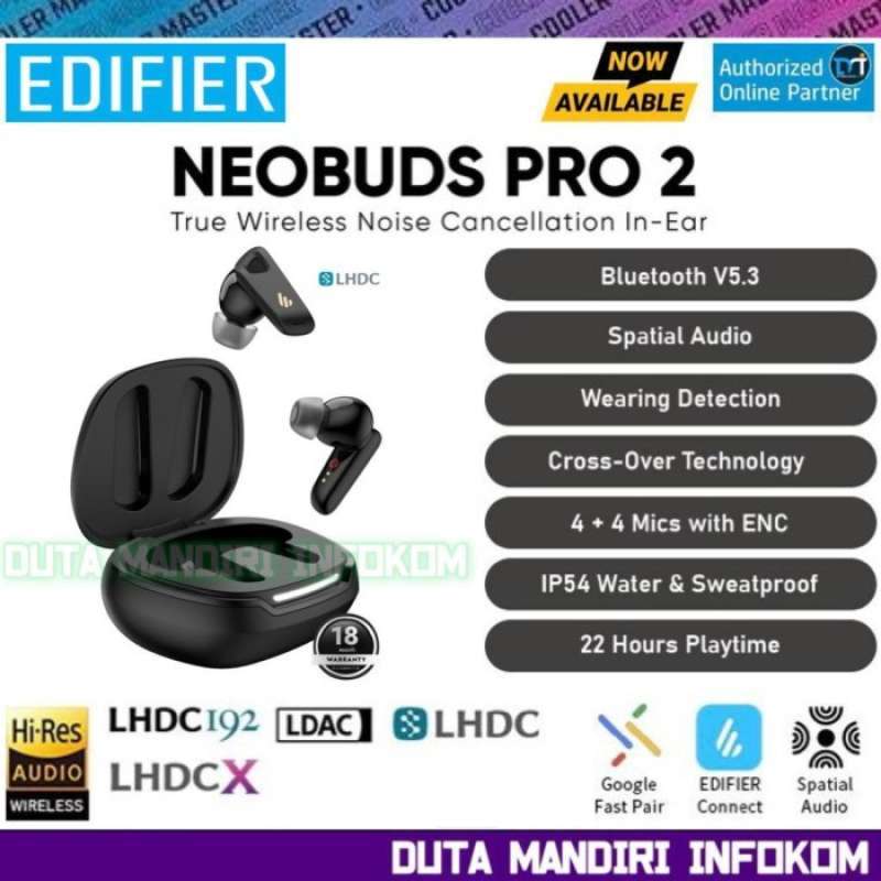 Promo Edifier Neobuds Pro 2 Tws - True Wireless Noice Cancellation In-ear Diskon 23% Di Seller ...