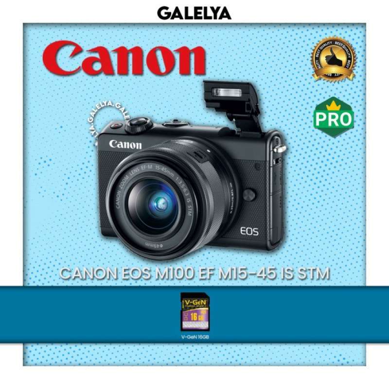 Promo Canon Eos M100 Ef M15-45 Is Stm Diskon 23% Di Seller Ryoma Store - Kebon Kacang, Kota ...