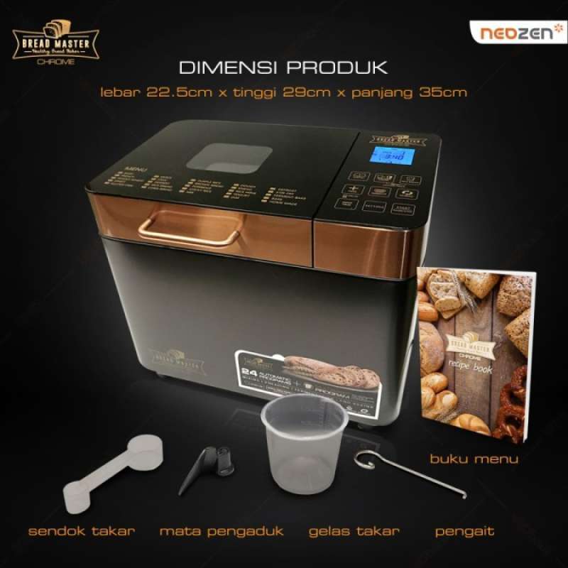 Promo Neozen Breadmaster Chrome - Alat Mesin Pembuat Roti Diskon 23% Di ...